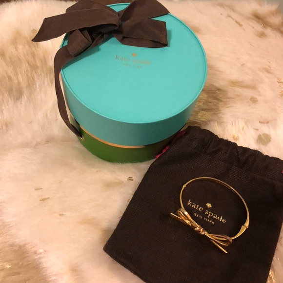 kate spade | Jewelry | Kate Spade Hinged Bow Bracelet Original Packaging | Poshmark